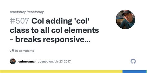 Col Adding Col Class To All Col Elements Breaks Responsive Breakpoints · Issue 507
