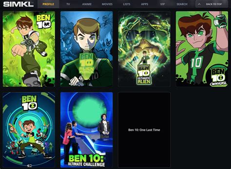I Created A Collection List Of All Ben 10 Movies And Tv Shows Rben10