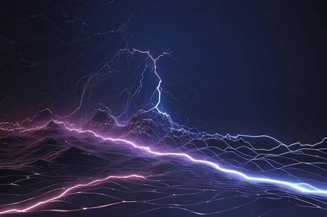 Premium Photo Computer Graphics Of Lines With Lightning High Quality Illustration Lightning