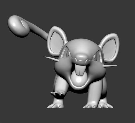 Stl File Pokemon Rattata With 2 Poses 🐉・3d Printer Model To Download