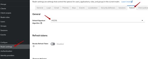 Single Sign On How Can I Configure Keycloak To Use Hmac Algorithm As