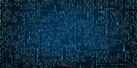 Premium Vector Matrix Of Binary Numbers Binary Computer Code Futuristic Or Sci Fi Backdrop