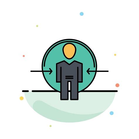 Man User Login Id Identity Abstract Flat Color Icon Template 13131034