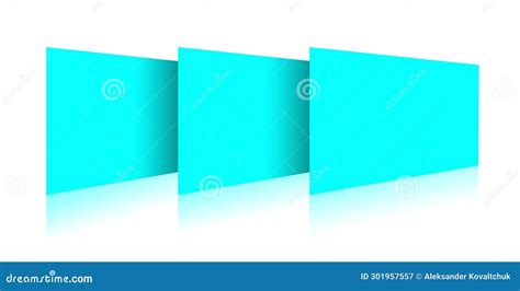 Cyan Insert Report Or Screenshoot Blank Template For Presentation