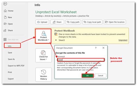 Learn Excel Unprotect Excel Worksheet 4 Easy Methods