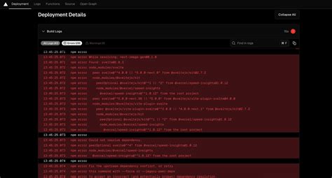 Build Error Using Server Insights Help Vercel Community