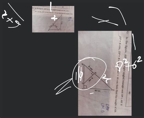 30 In The Figure ABC Is A Right Angled Triangle And DPAB If BP 6 Cm D