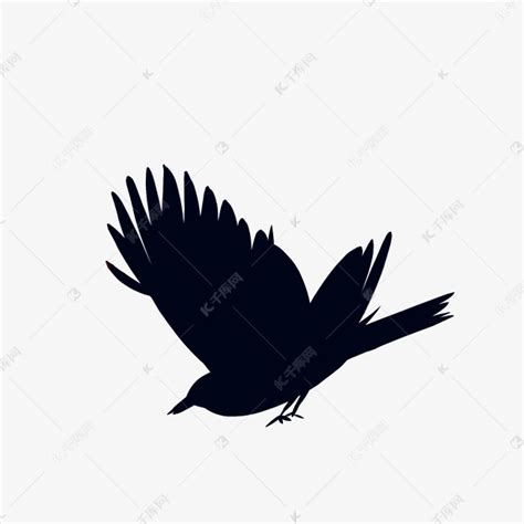 飞翔大鸟剪影素材图片免费下载 千库网