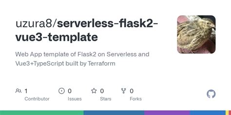 Github Uzura8serverless Flask2 Vue3 Template Web App Template Of