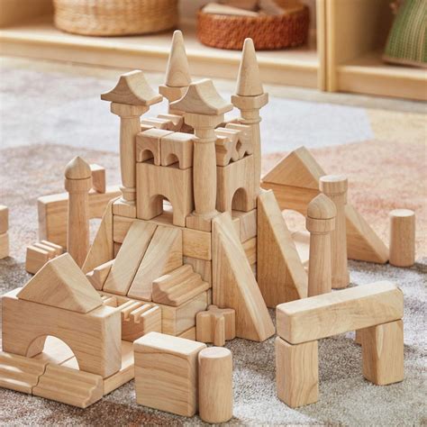 Wooden Building Block Structures