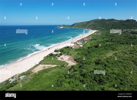 A View Of Praia Mole Mole Beach Beachsin Florianopolis Brazil Stock