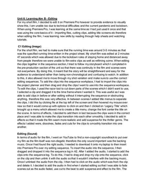 Unit 10 Learning Aim C Pdf