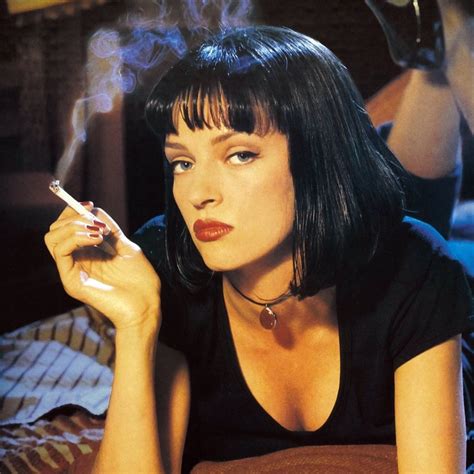 Mia Wallace Uma Thurman Pulp Fiction Uma Thurman Pulp Fiction