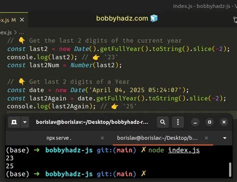 How To Get The Current Year In JavaScript For Copyright Bobbyhadz