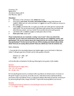 Problem Set 2 PS2 Problem Set 2 Due On October 11 5pm Question 1 A Consumer Has Preferences