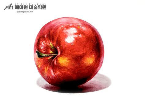 사과 개체묘사 사과 사과 그림 과일 그림