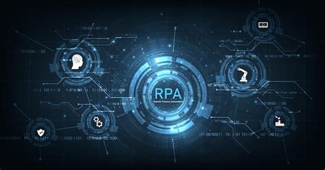 Premium Vector Robotic Process Automation Rpa Concept