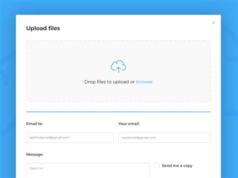 Upload Files Popup Login Page Design Upload File Web Design