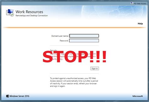 Stop Using Remote Desktop Web Access