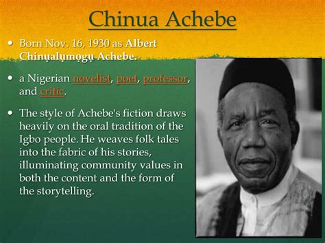Ppt African Literature Things Fall Apart Powerpoint Presentation