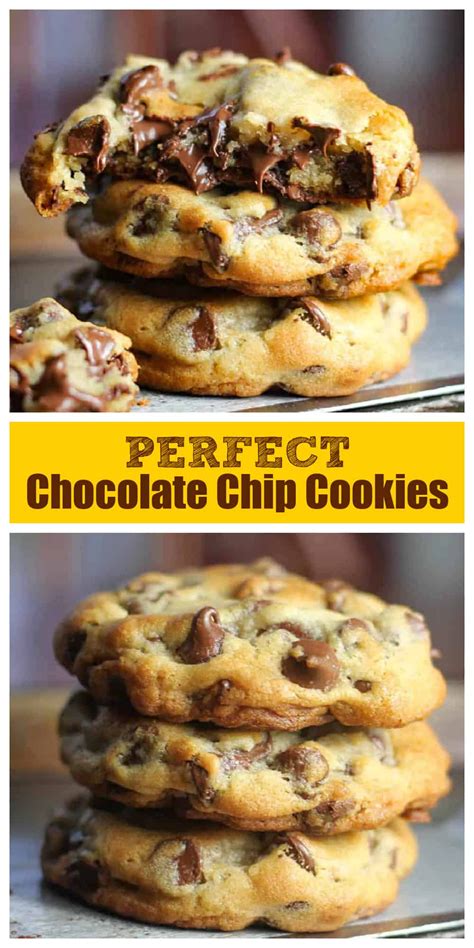 Perfect Chocolate Chip Cookies Recipe Cookies Recipes Chocolate