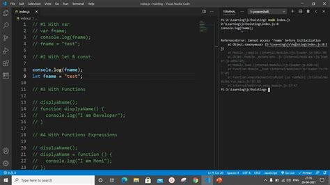 Es6 Tutorial What Is Javascript Hoisting Youtube