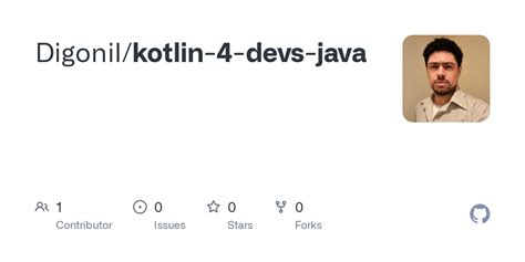 GitHub Digonil Kotlin 4 Devs Java