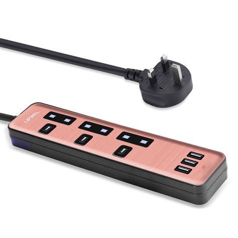 Extension Lead With Usb Ports Surge Protector M Extension Cord Lipwel