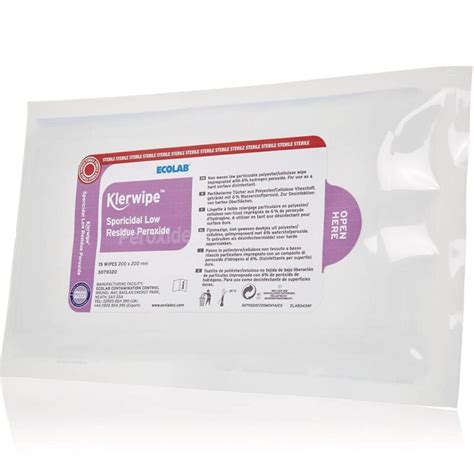 Klerwipe Sporicidal Low Residue Peroxide Steril Aet