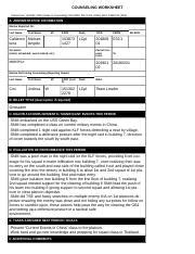 Counseling Worksheet Usmc Comprehensive Guidance For Marines