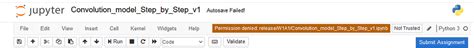 Help Jupyter Autosave Failed Permission Denied Convolutional Neural
