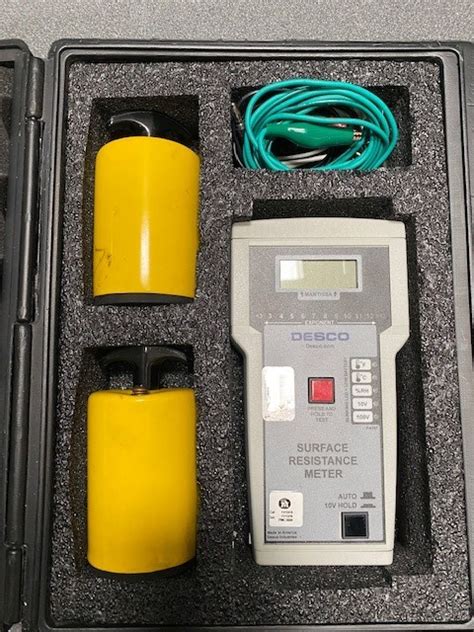 Desco Surface Resistance Test Kit 19781 Id 54125 World Equipment Source