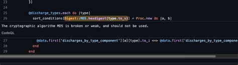 Ruby Noisiness Of Rbweak Cryptographic Algorithm Md5 Detection · Issue 11107 · Github