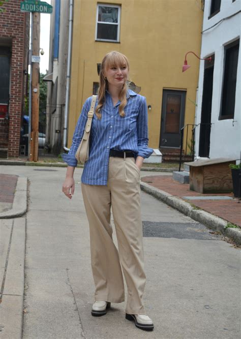 Styling A Classic Blue Button Up Organized Mess