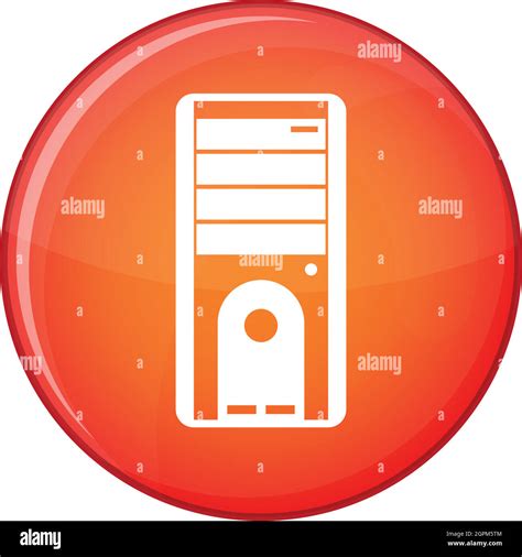 Computer System Unit Icon Flat Style Stock Vector Image Art Alamy