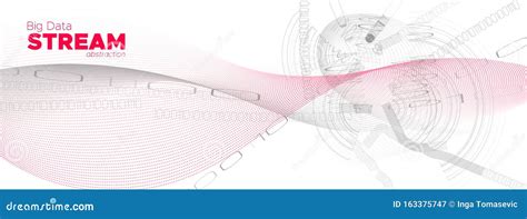 Matrix Codes White Particle Background Blue Cartoon Vector