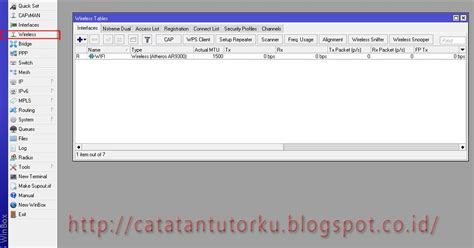 Setting Interface Wireless Mikrotik
