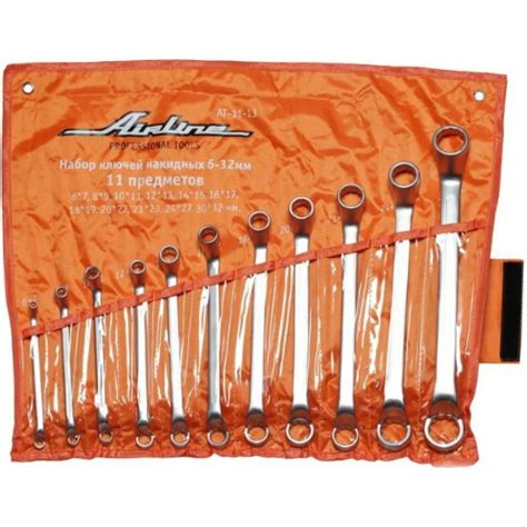Набор накидных ключей 6-32мм 11 предметов в мягкой сумке Airline PRO AT ...