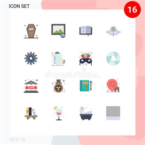 16 Flat Color Concept For Websites Mobile And Apps Setting Light Book Innovation Concept