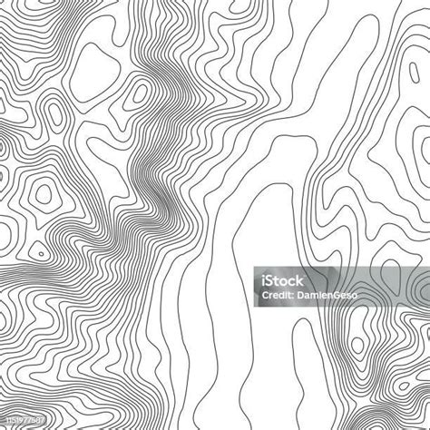 복사할 공간이 있는 지형 맵 배경입니다 선 지형 지도 윤곽 배경 지리적 격자 추상적인 벡터 일러스트입니다 추상적인 기하학적 라인입니다 0명에 대한 스톡 벡터 아트 및 기타
