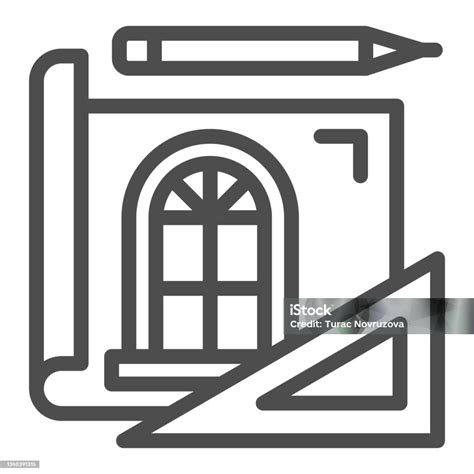 창 스케치 연필 눈금자 선 아이콘 디자인 컨셉 흰색 배경에 벡터 사인 그리기 모바일 개념 및 웹 디자인에 대한 윤곽 스타일 아이콘이 있는 용지 작성 벡터 그래픽 10에 대한
