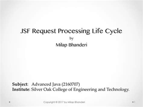 Jsf Request Processing Lifecycle Ppt