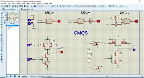 How To Simulate Digital Logic Using Cmos Technology Mosfet In Proteus