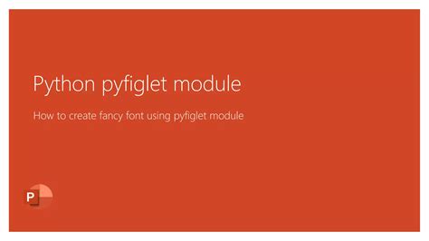 Python Pyfiglet Module1pdf