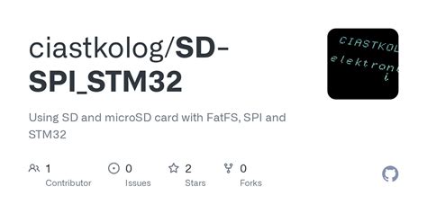 GitHub Ciastkolog SD SPI STM32 Using SD And MicroSD Card With FatFS SPI And STM32