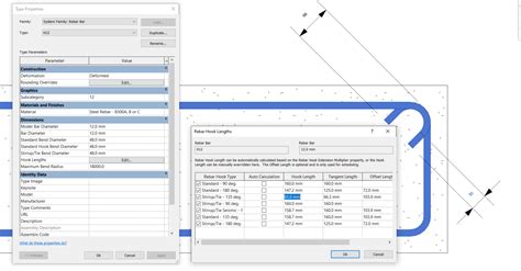 Solved Revit 2023 Rebar End Start Hook Length Autodesk Community