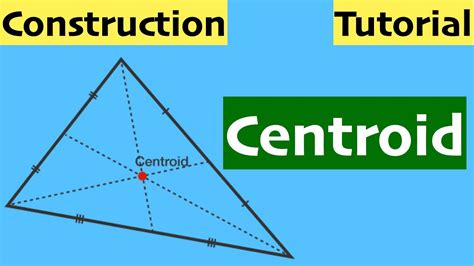 Construct The Centroid Of A Triangle Youtube