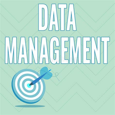 Sign Displaying Data Management Business Overview The Practice Of Organizing And Maintaining