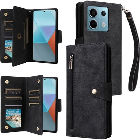 Etui Portefeuille En Cuir Pu Xiaomi Redmi Note Pro G Housse Avec Rabat Magn Tique
