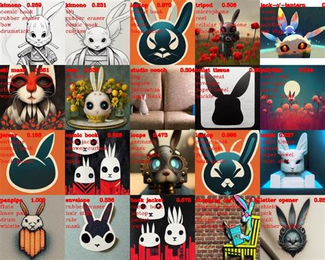 Predictions Of The Resnext X D Wsl Model Over The Rabbit Hare Download Scientific Diagram